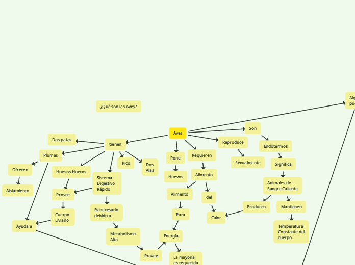 Aves - Mind Map